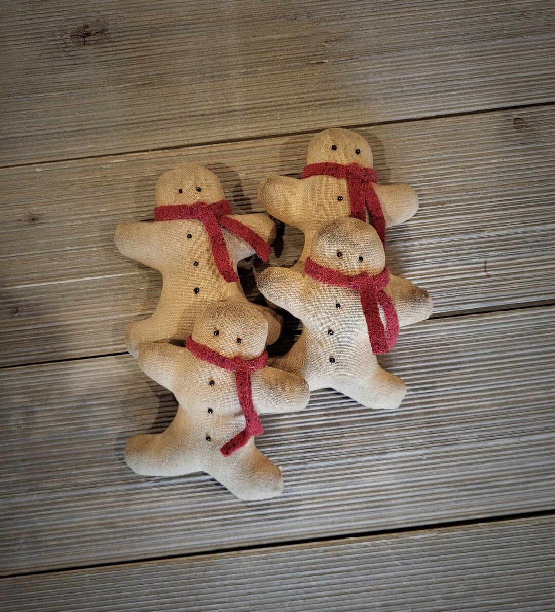 Coffee Stained Gingerbread Men Bowl Fillers: Primitive Christmas Decor ...