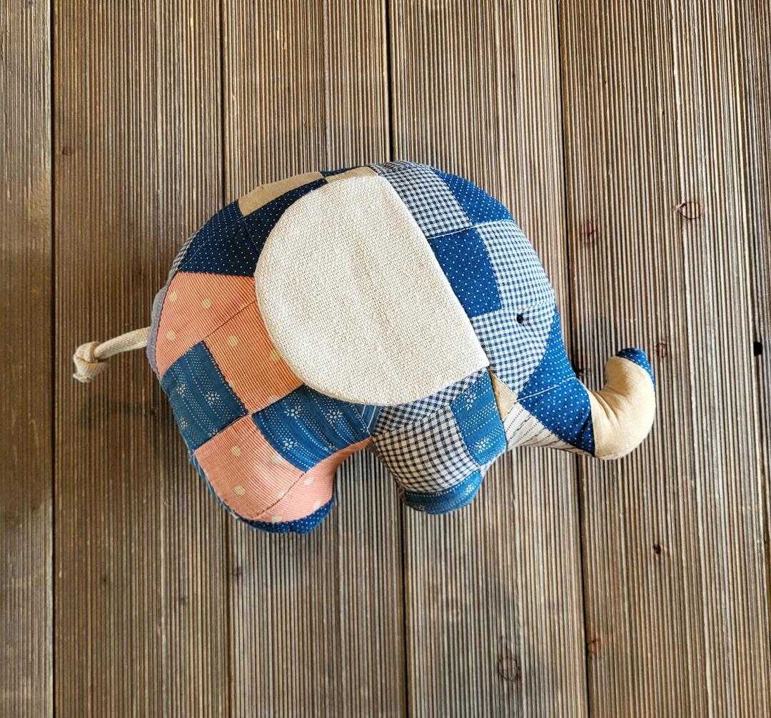 Quilted Elephant,vintage Quilt Elephant,repurposed Quilt,handmade ...