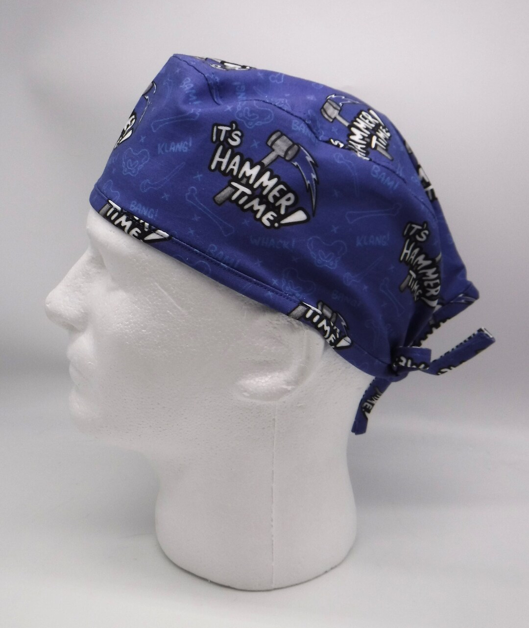 It's Hammer Time Scrub Cap, Skull Cap, Surgery - Etsy