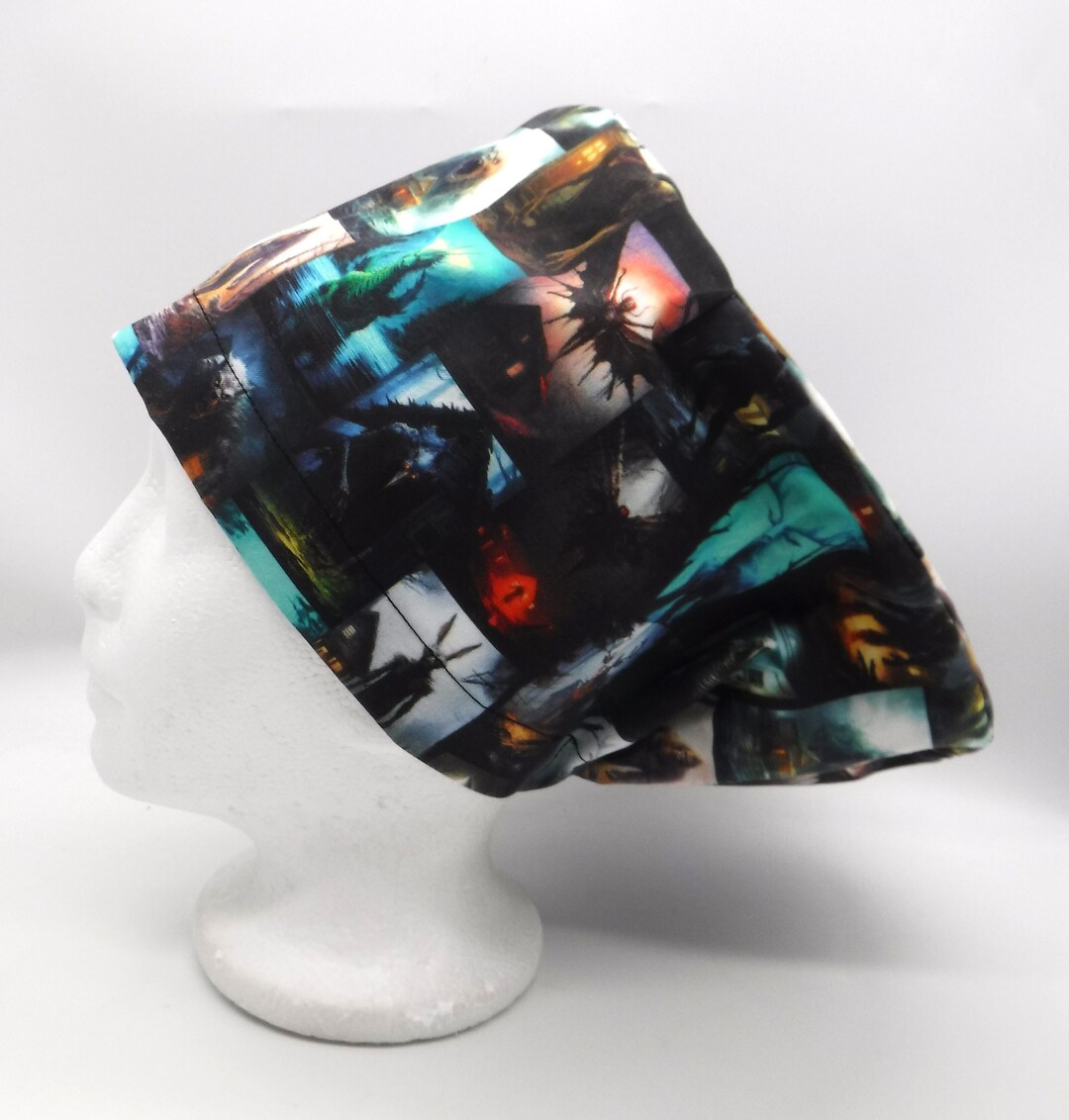 Scary Cryptid Sightings Scrub Hat, Euro Style, Adjustable OR Hat - Etsy