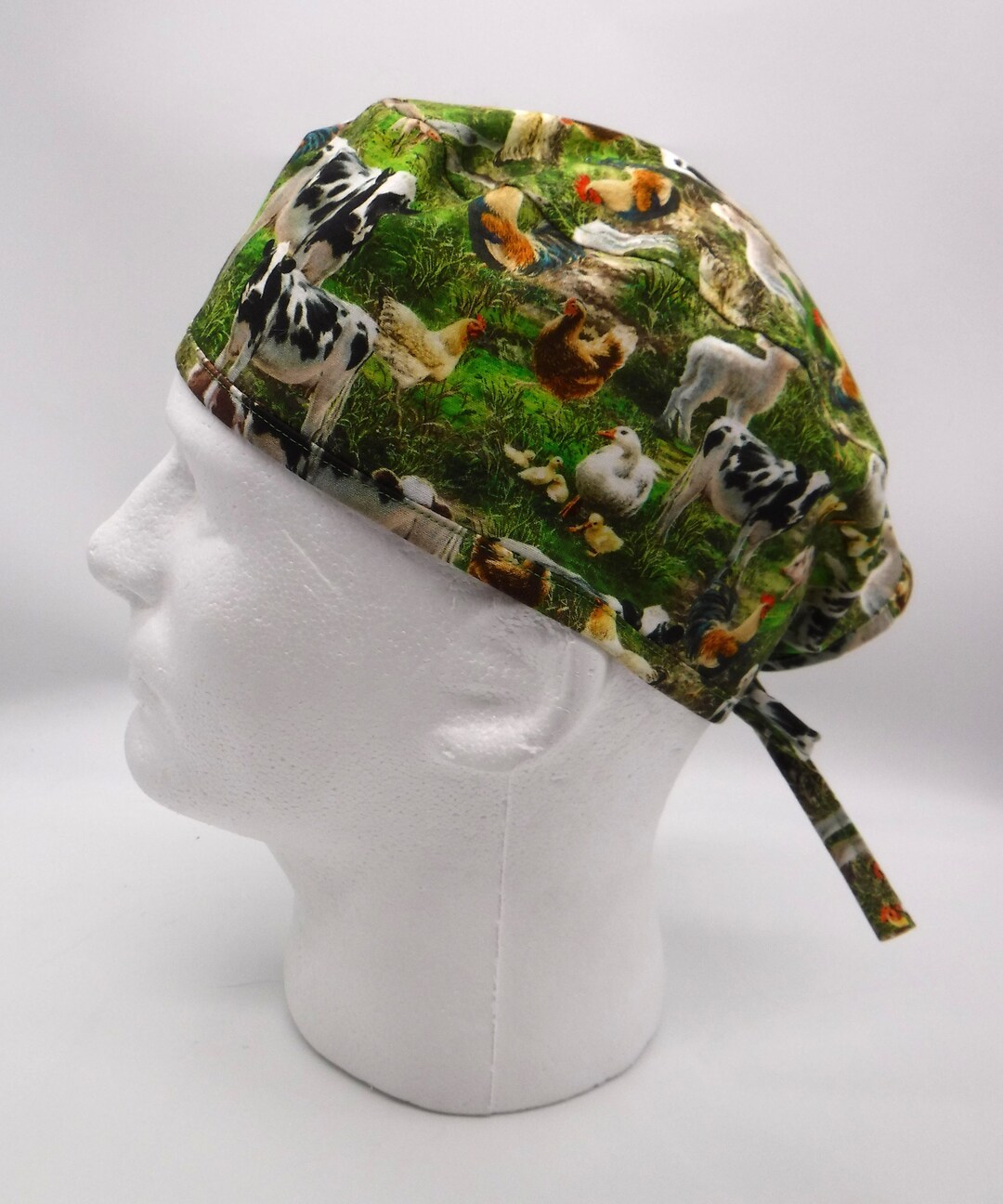 Farmyard Animals Scrub Cap, Skull Cap, Surgery Hat - Etsy