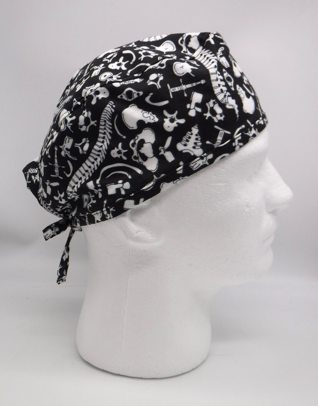 Bones Scrub Cap, Skull Cap, Surgery Hat - Etsy