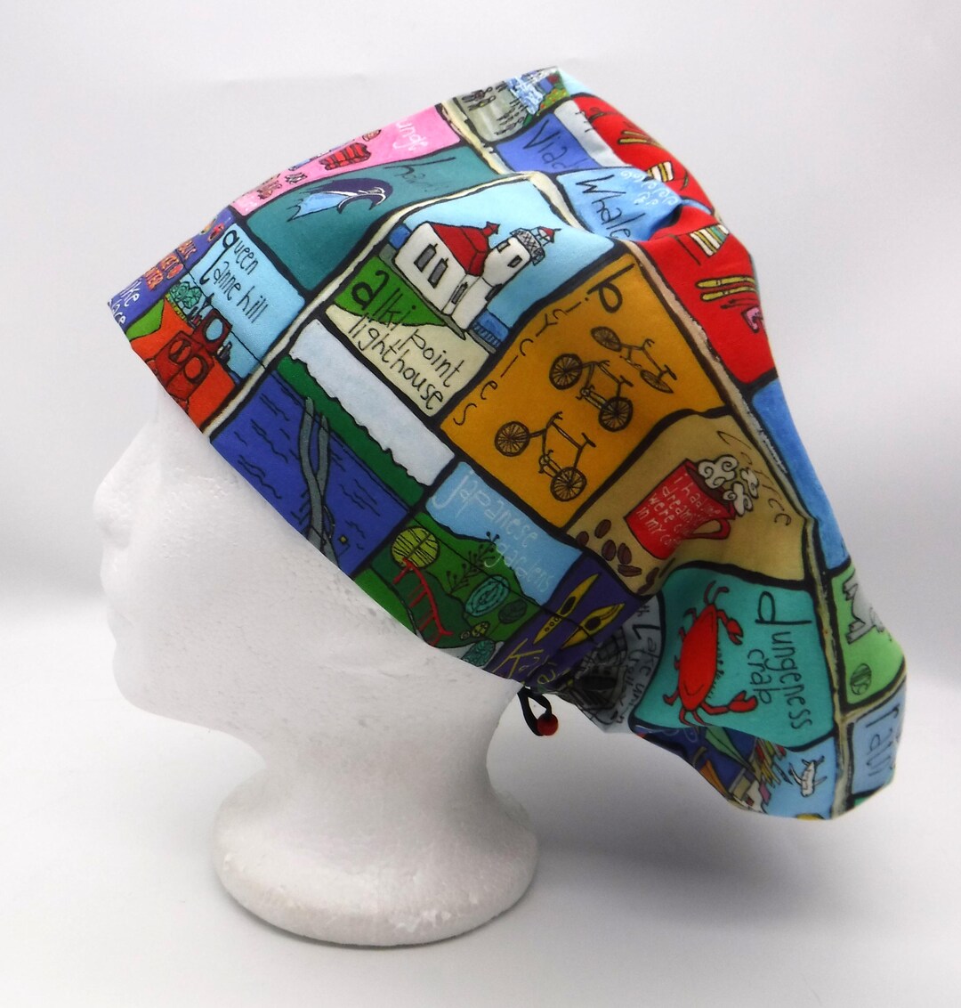 Seattle Sights Euro Style Adjustable Scrub Hat - Etsy