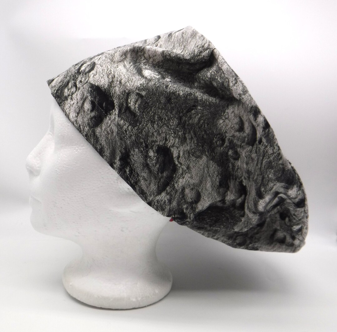 Moon Craters Scrub Hat, Euro Style Hat, Adjustable Hat, OR Hat, Surgery ...