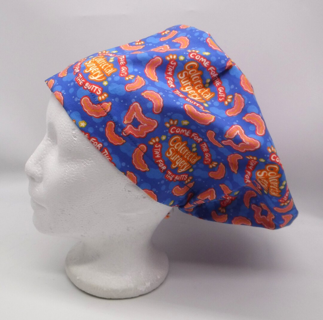 Colorectal Surgery Scrub Hat, Euro Style Hat, Adjustable Hat, OR Hat ...