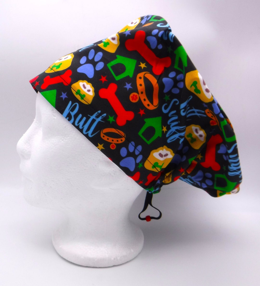 Butt Sniffer Print Scrub Hat: Euro Style Adjustable Surgery Hat - Etsy
