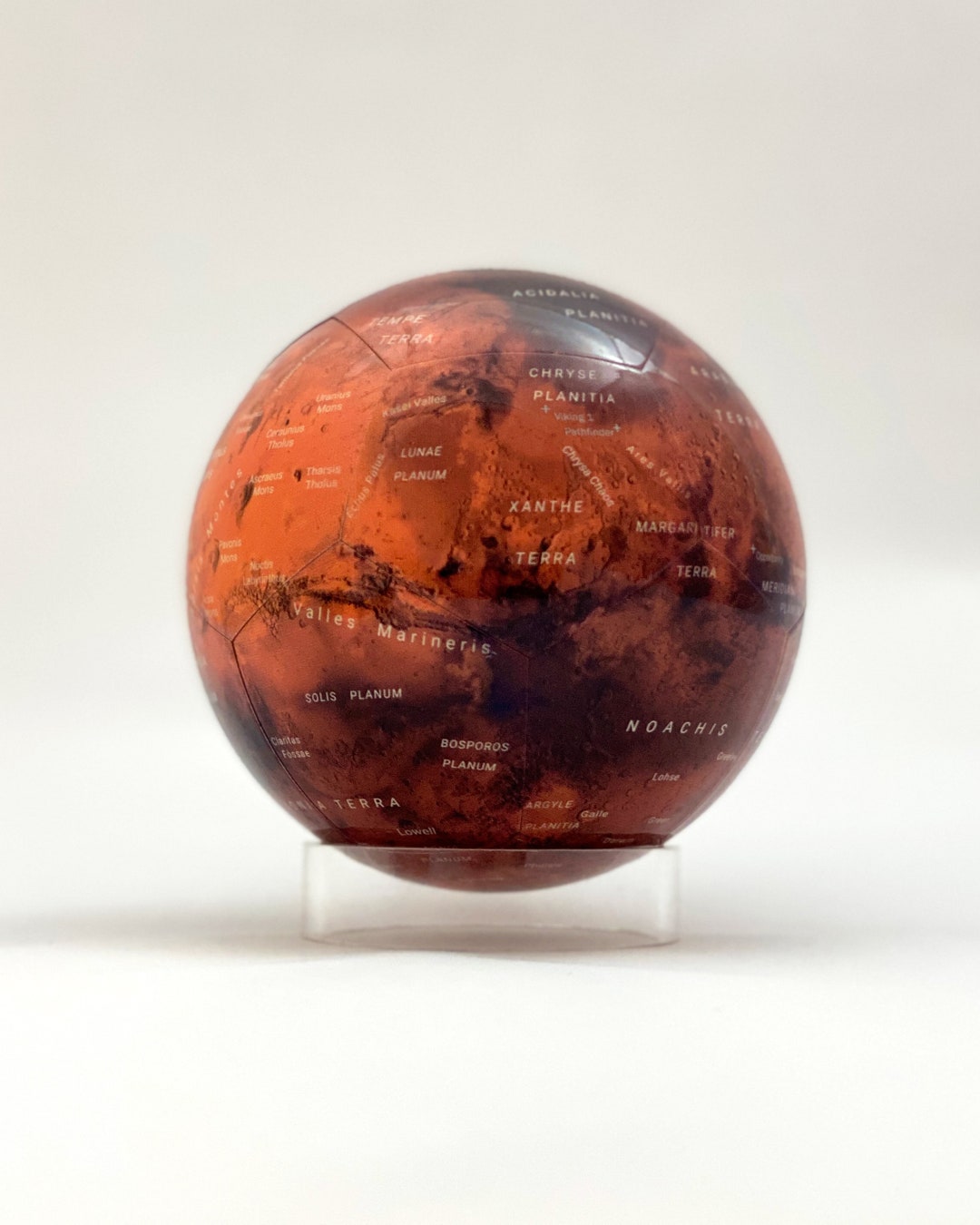 Mars Globe With Stand - Made From Magnetic Tiles, Space Gift, Astronomy ...