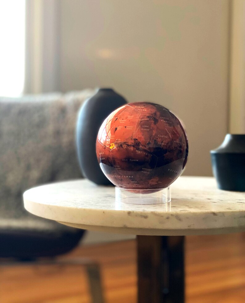 Mars Globus mit Ständer - Aus magnetischen Fliesen, Weltraum Geschenk ...