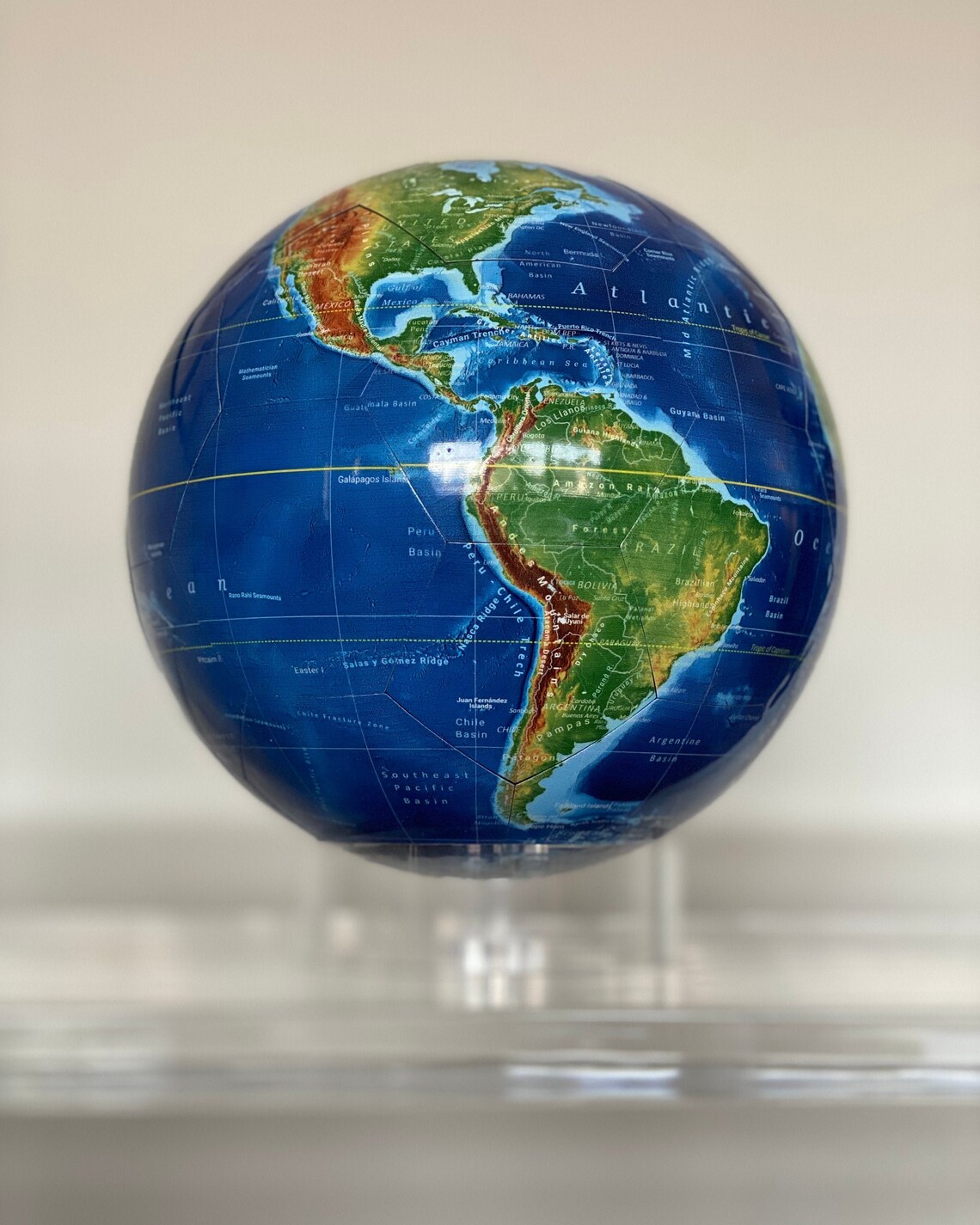 Elevation 7 Magnetic Earth Globe With Geology Map | Etsy