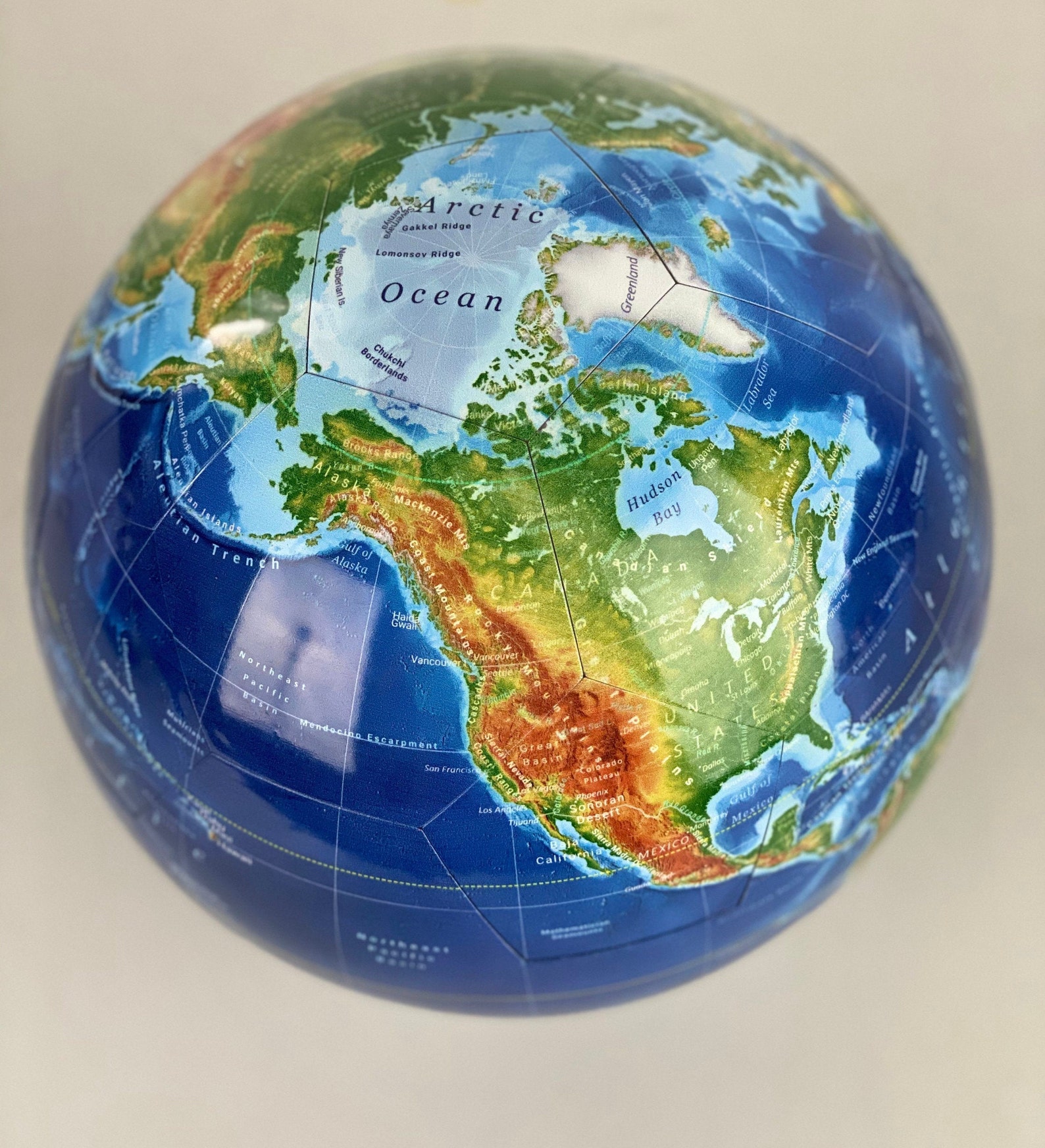 Elevation 7 Magnetic Earth Globe With Geology Map Interior Travel, Home ...