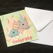 Congrats Birthday Card Fancy Rat Illustration Postcard Graduation Card ...