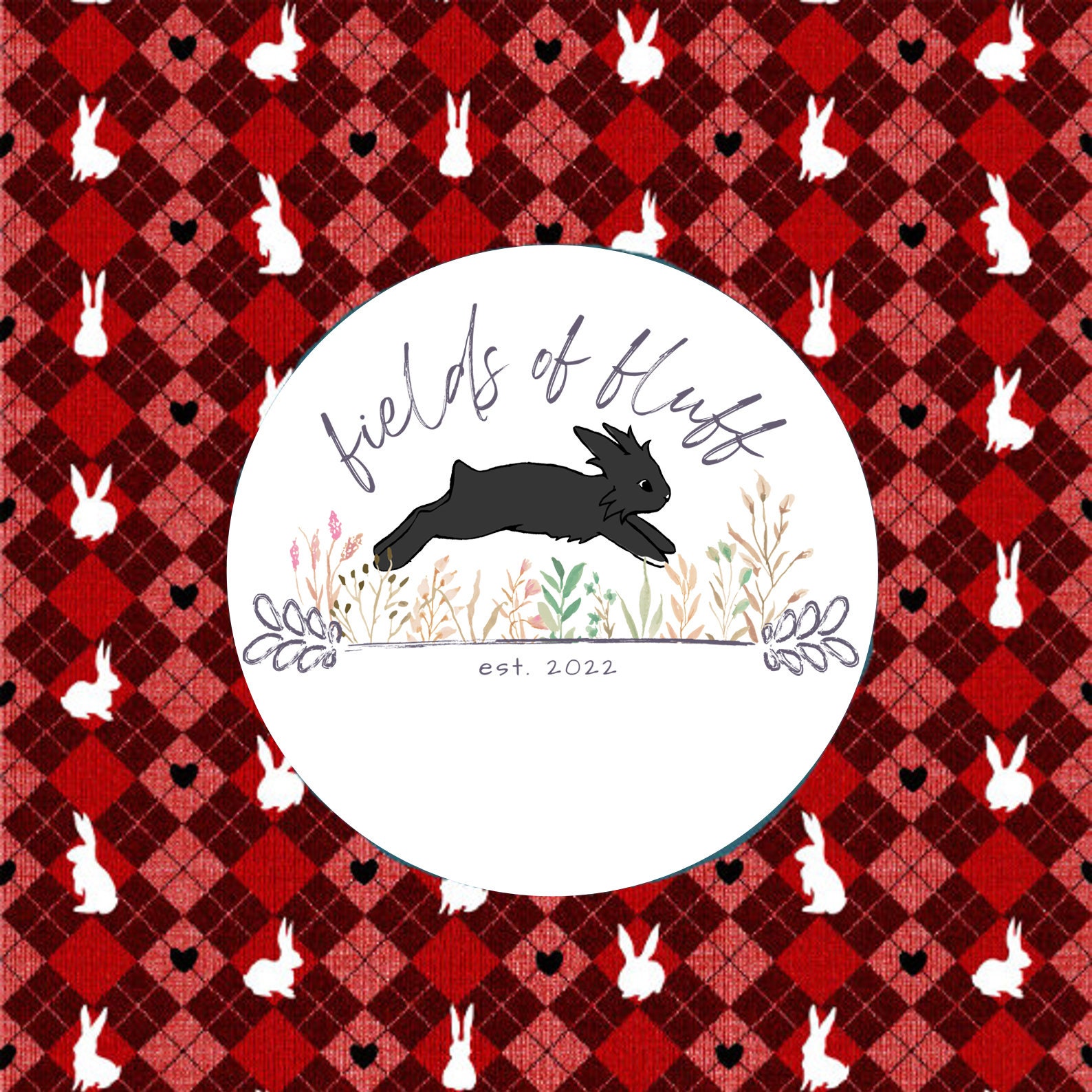 Red Argyle White Rabbit Wonderland Bunny Skirt Kawaii Bunny - Etsy