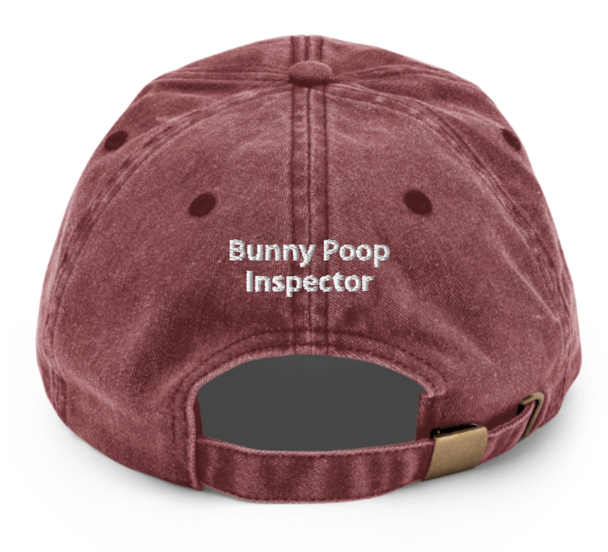 Bunny Rabbit Poop Embroidered Vintage Hat Funny Kawaii Bunny Gifts ...