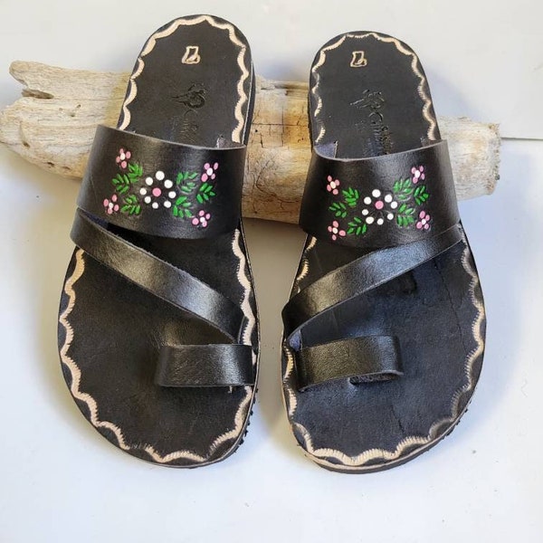 Hand Painted Sandals - Etsy