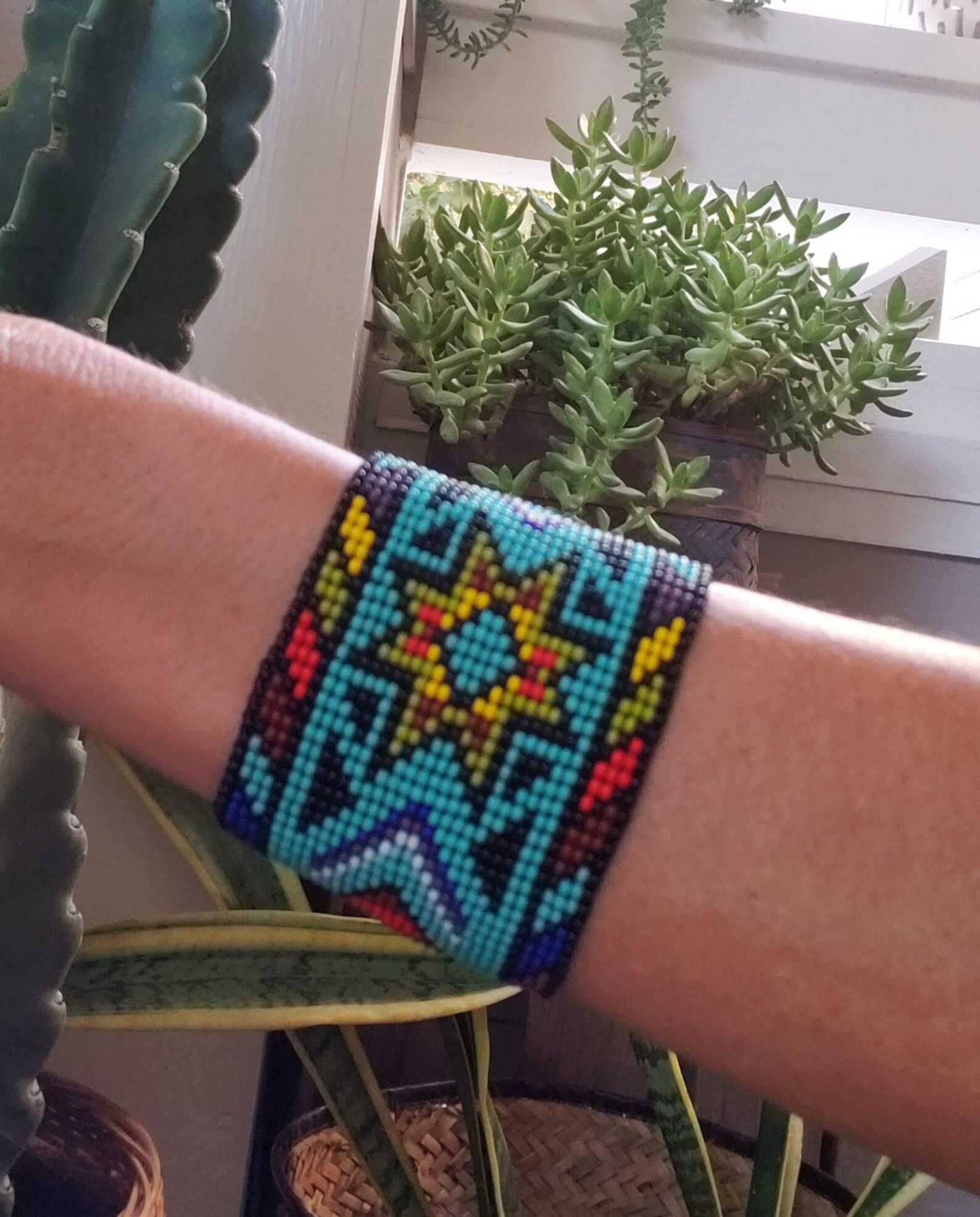 Pulsera de mujer pulsera turquesa azteca pulsera boho chic | Etsy España