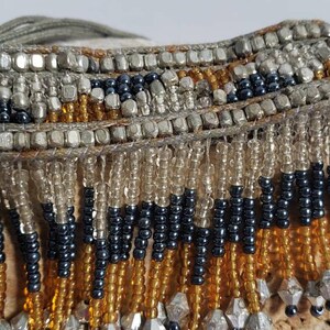 Aztec Metalic Beaded Choker, Aztec Choker, Western Choker, Boho Beaded ...