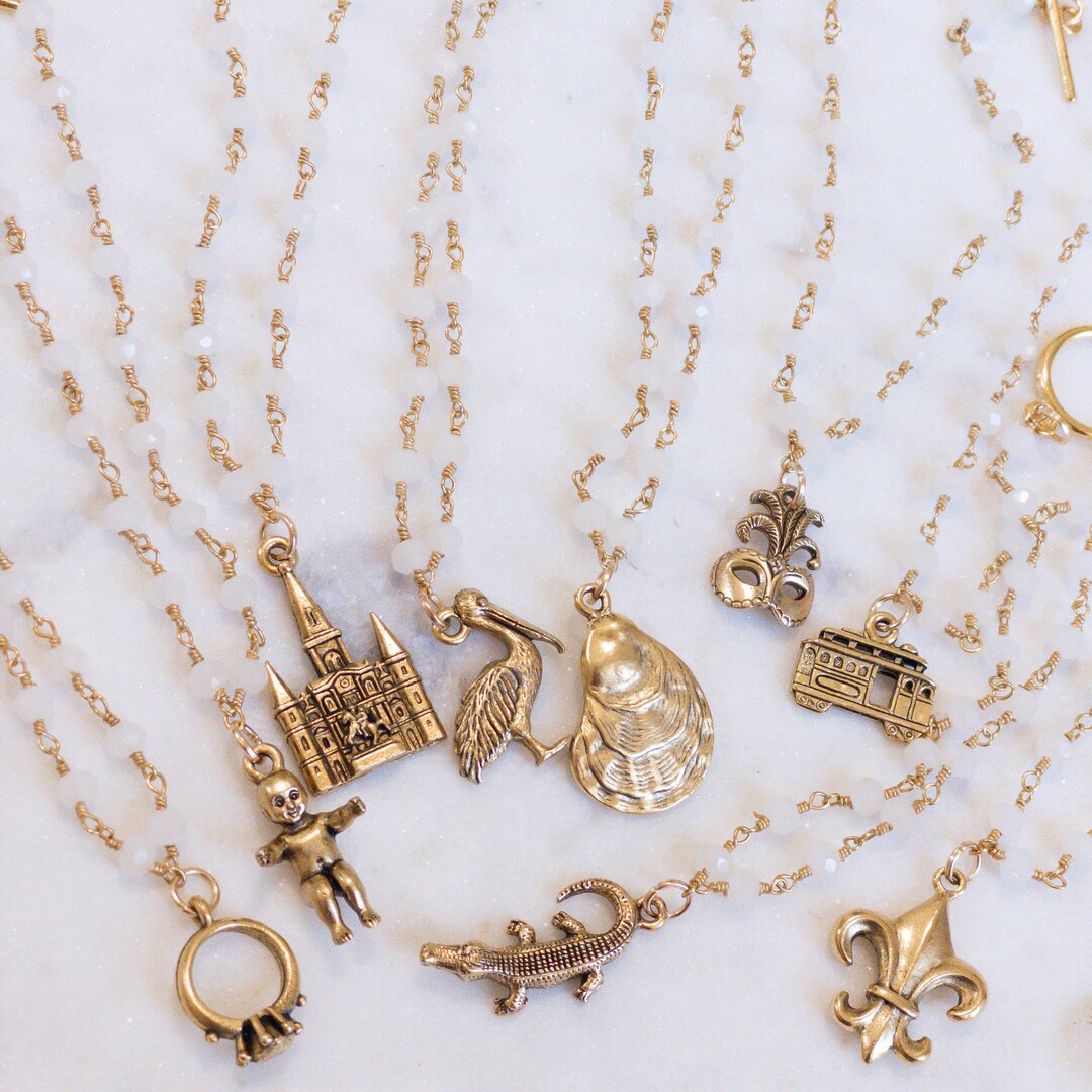 Gold + Milky White Bead Modern Cake Pulls, Unique Cake Pulls, Handmade ...