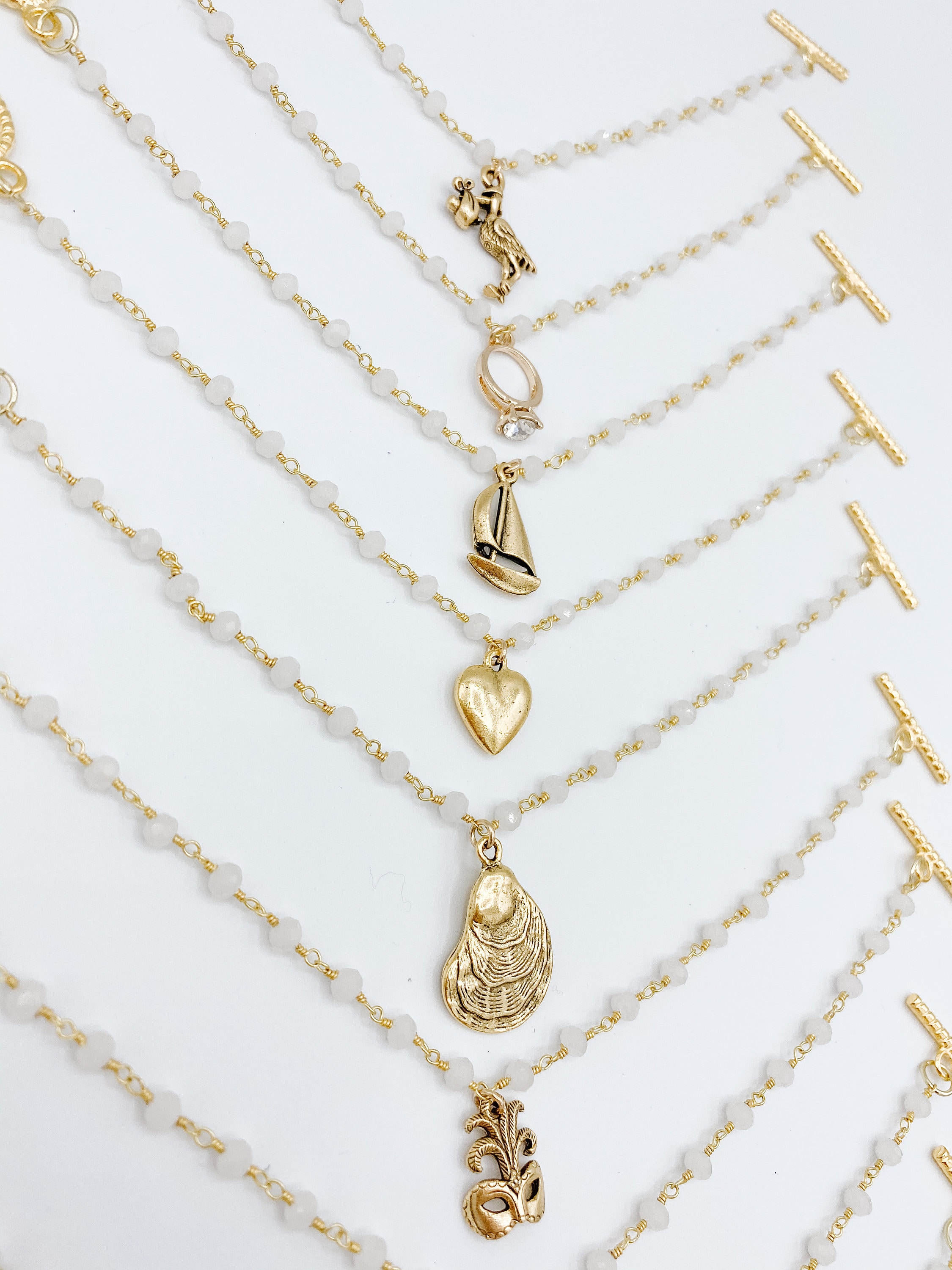 Gold Milky White Bead Modern Cake Pulls Unique Cake Pulls - Etsy