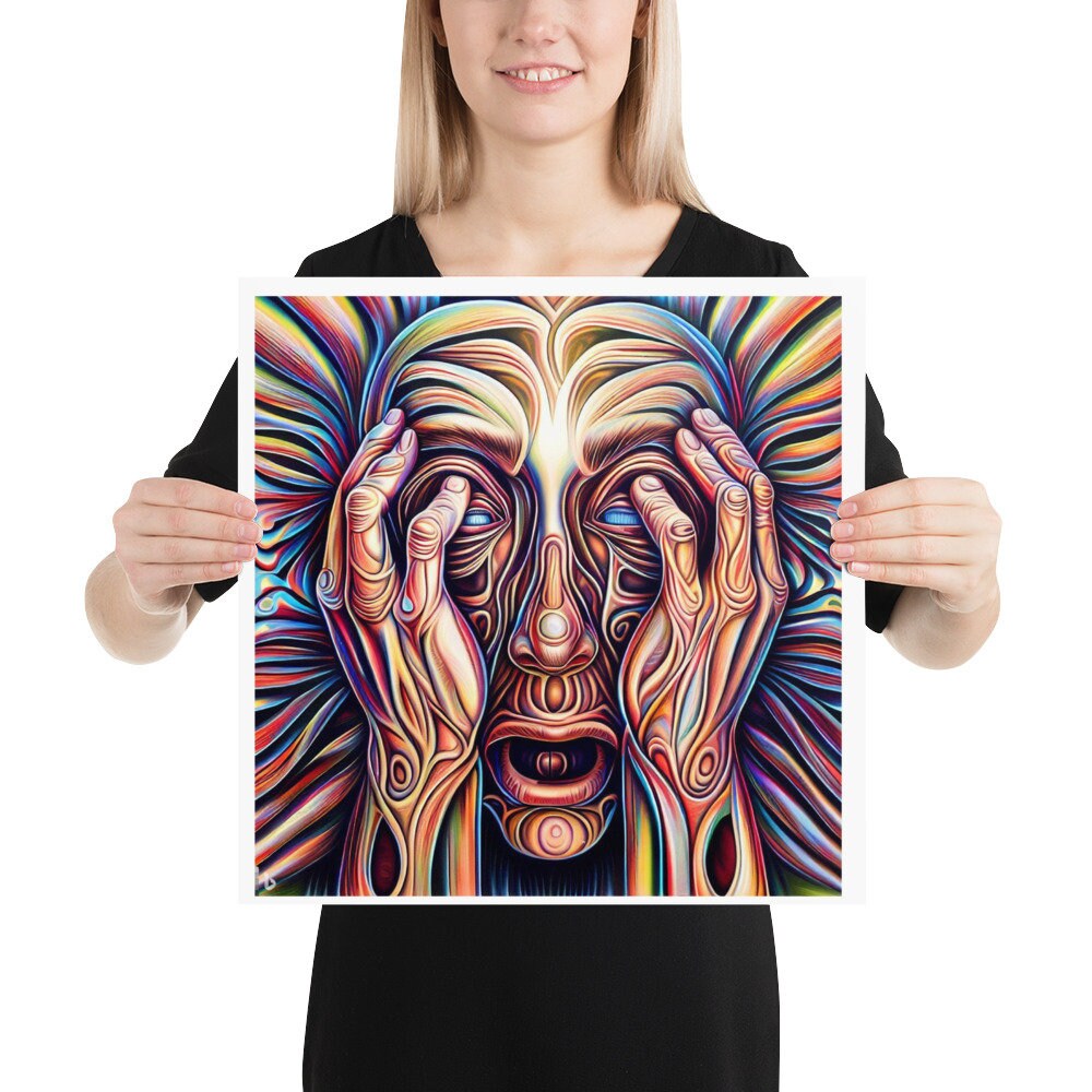 Poster DMT Journey, Psychedelic Art Print - Etsy