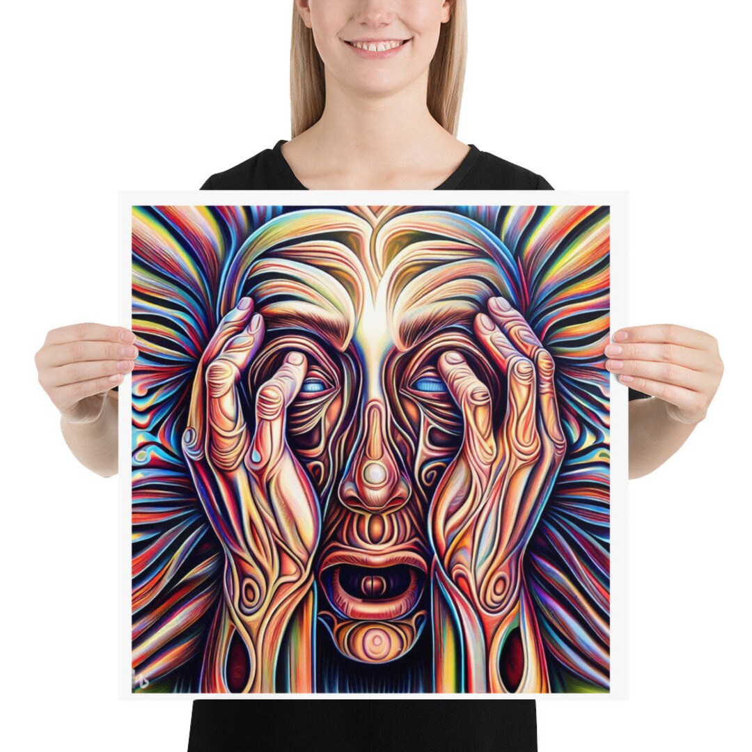 Poster DMT Journey, Psychedelic Art Print - Etsy