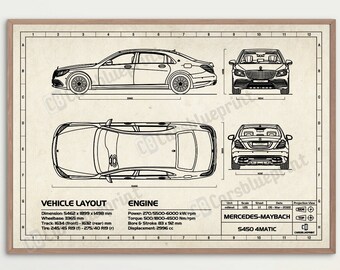 Maybach Wall Decor | Etsy