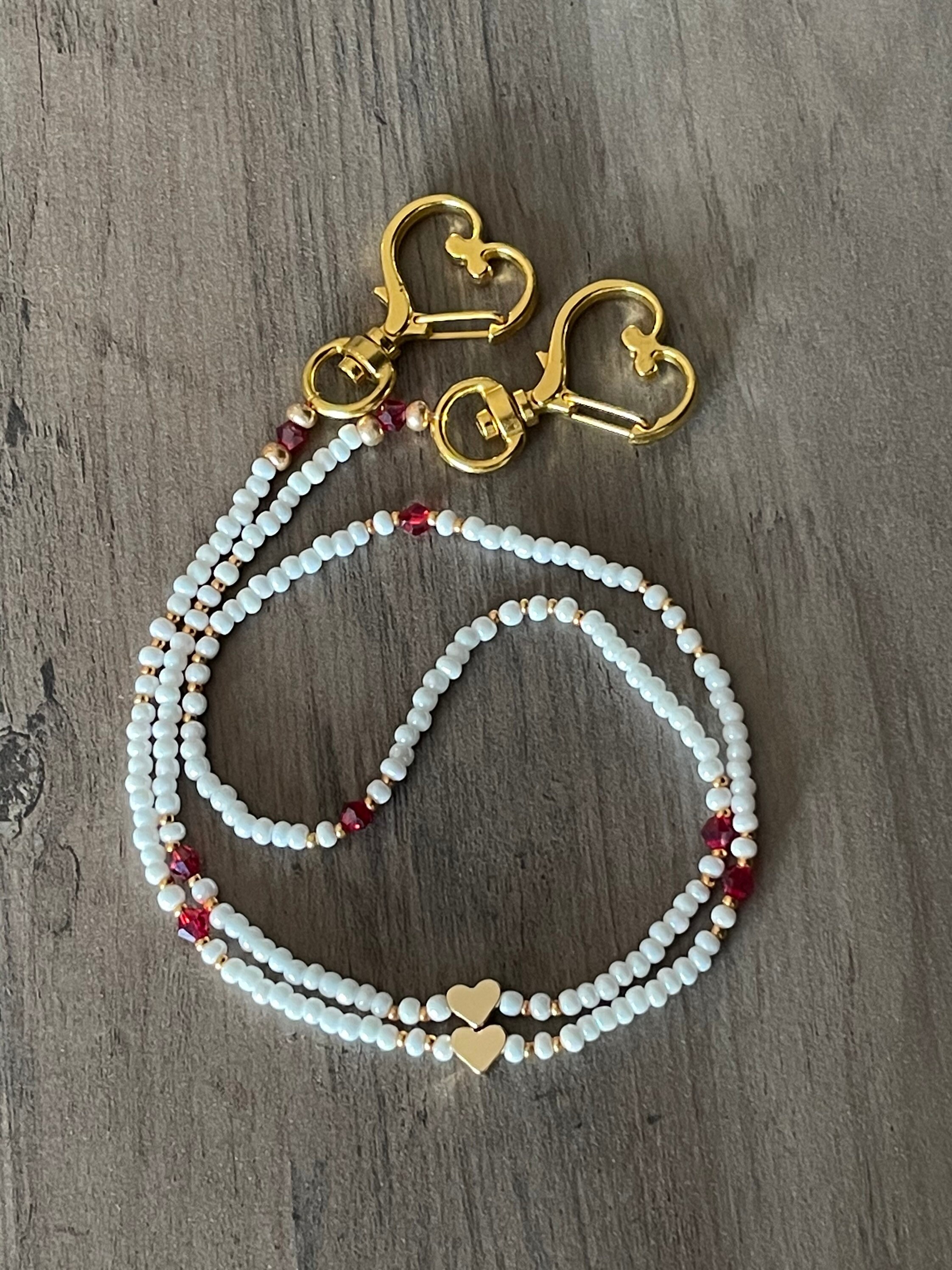 Heart Clasp Airpod/ Mask Chain - Etsy