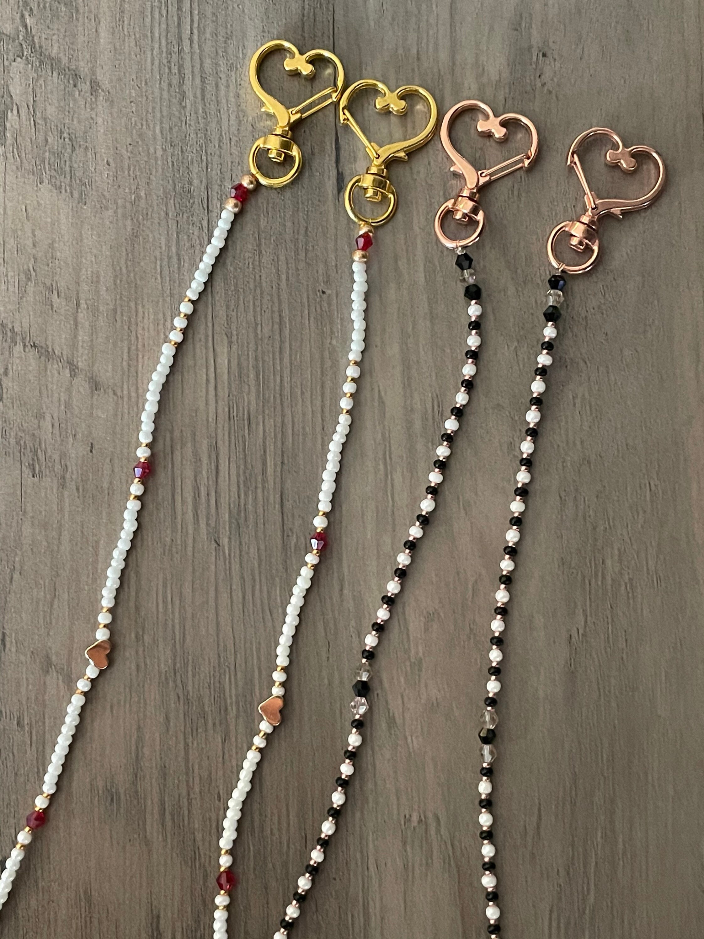 Heart Clasp Airpod/ Mask Chain - Etsy