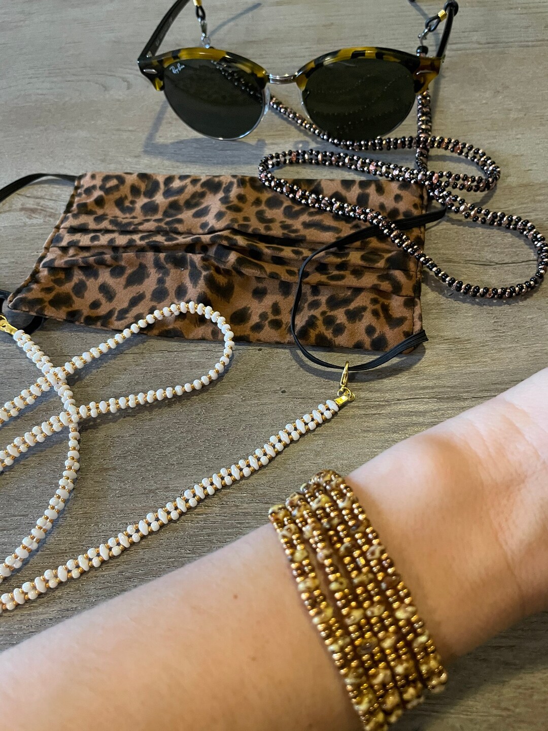 Double Seed Bead Airpod/ Mask Chains - Etsy