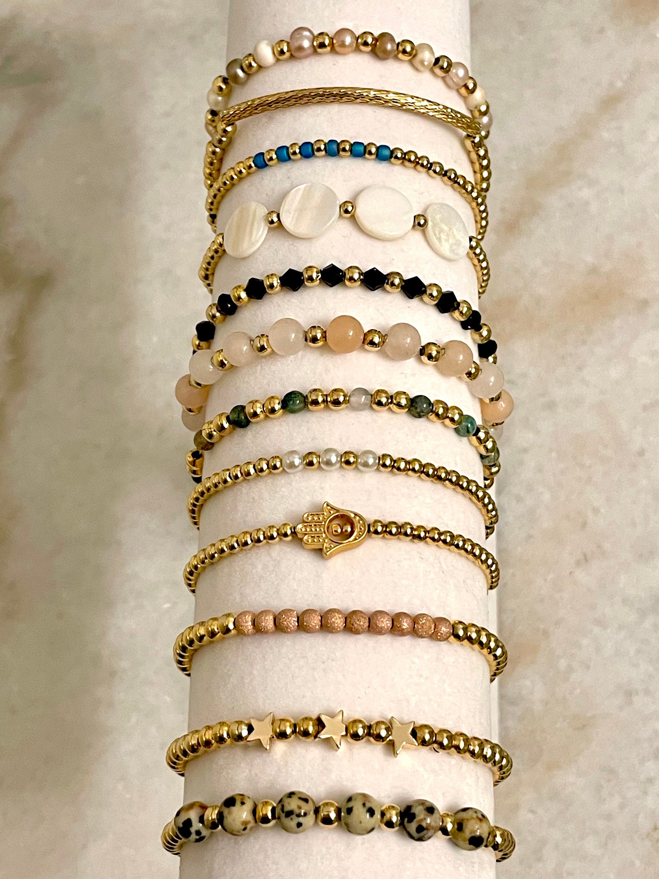 Assorted Gold Plated Ball Bracelets - Etsy