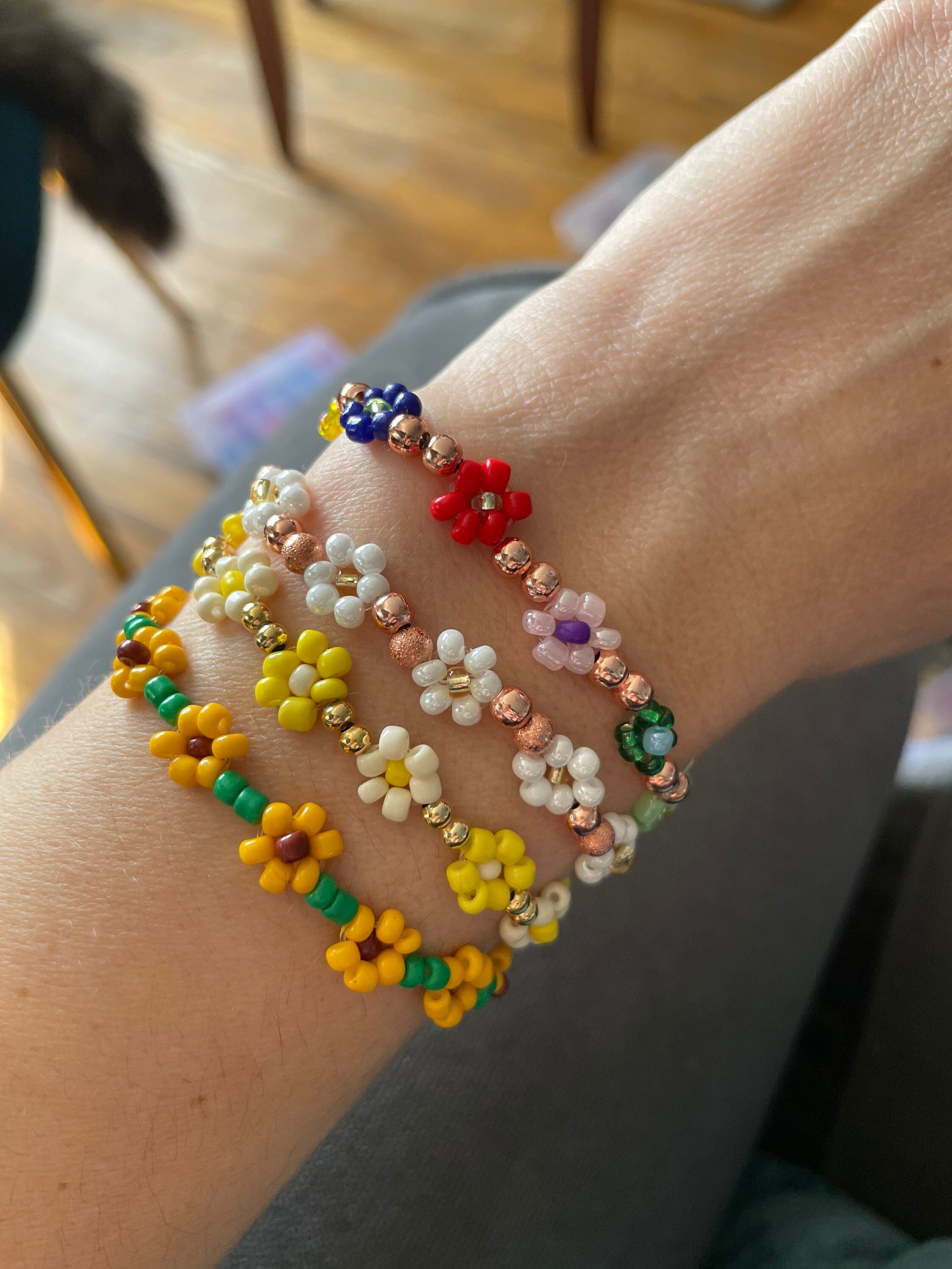 Flower Power Bracelets - Etsy