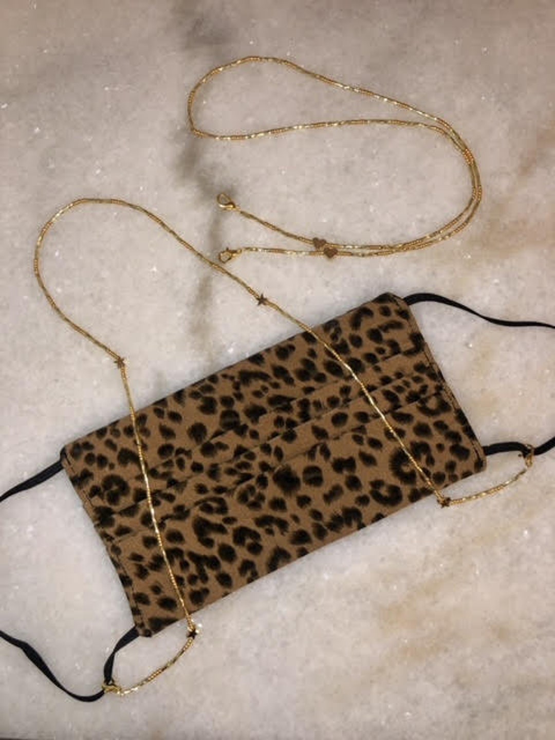 Gold Beaded Airpod/ Mask Chain - Etsy