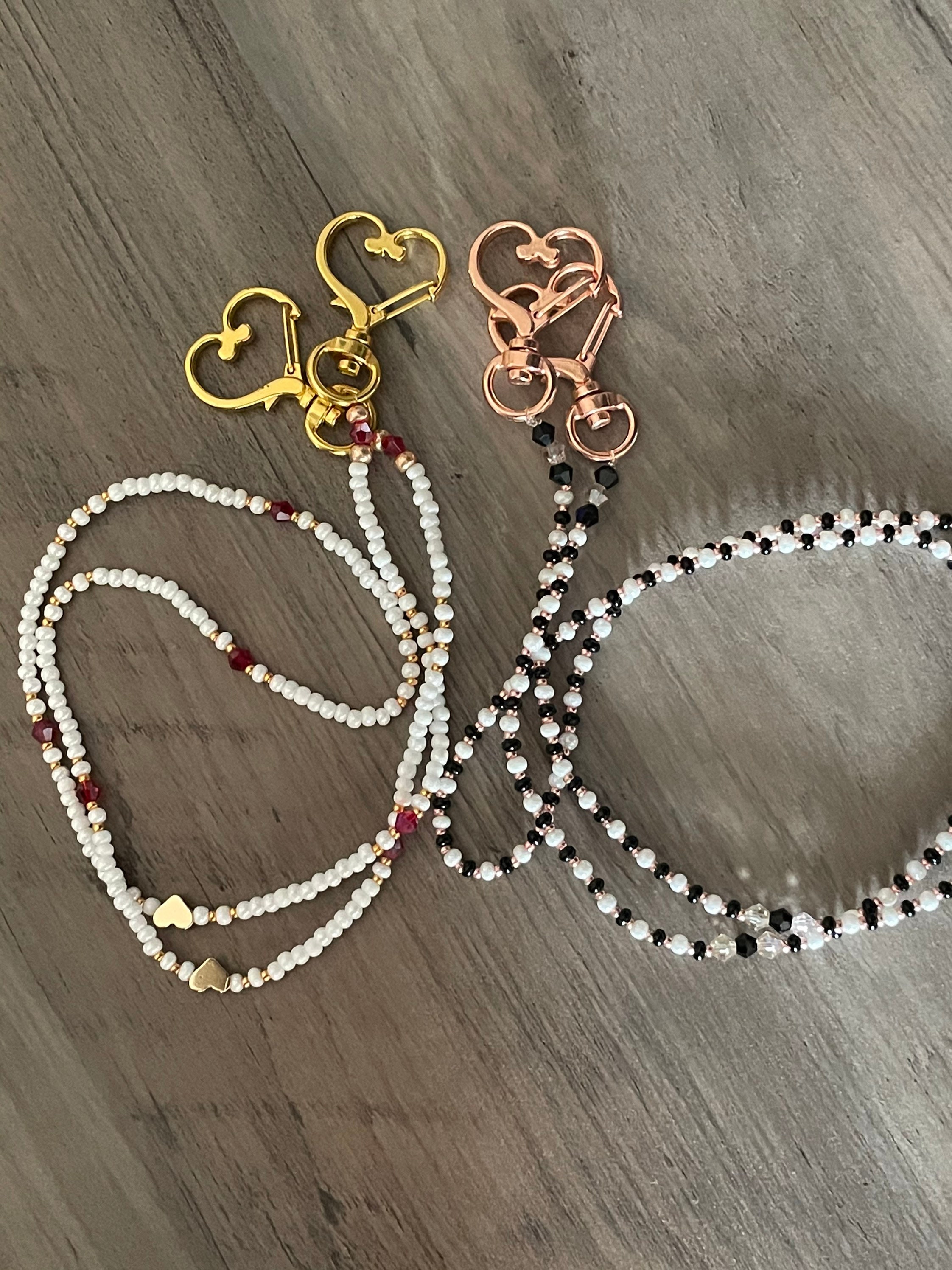 Heart Clasp Airpod/ Mask Chain - Etsy