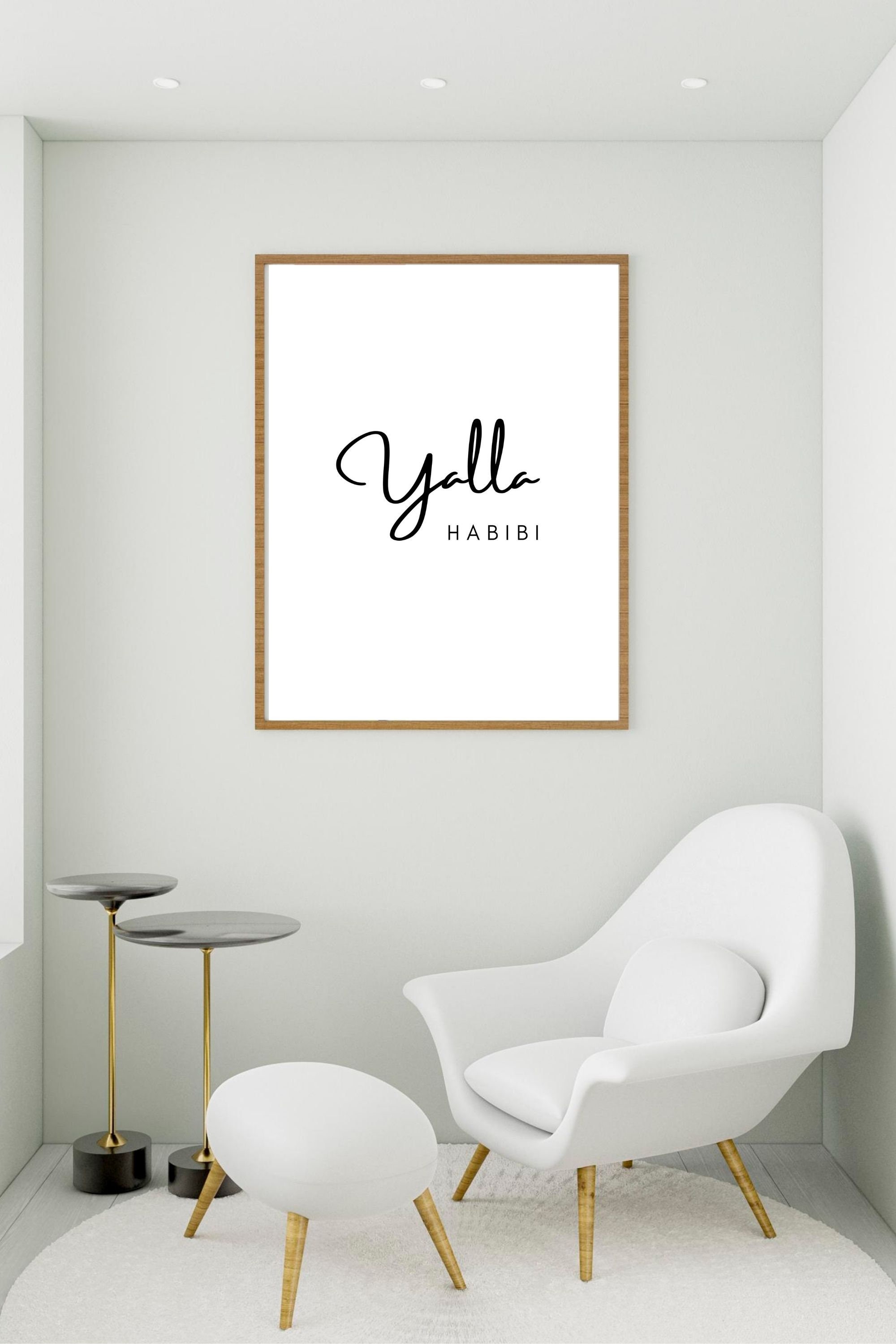Yalla Habibi Arabic Wall Printable Art, Arabic Decor, Arab Cultural ...