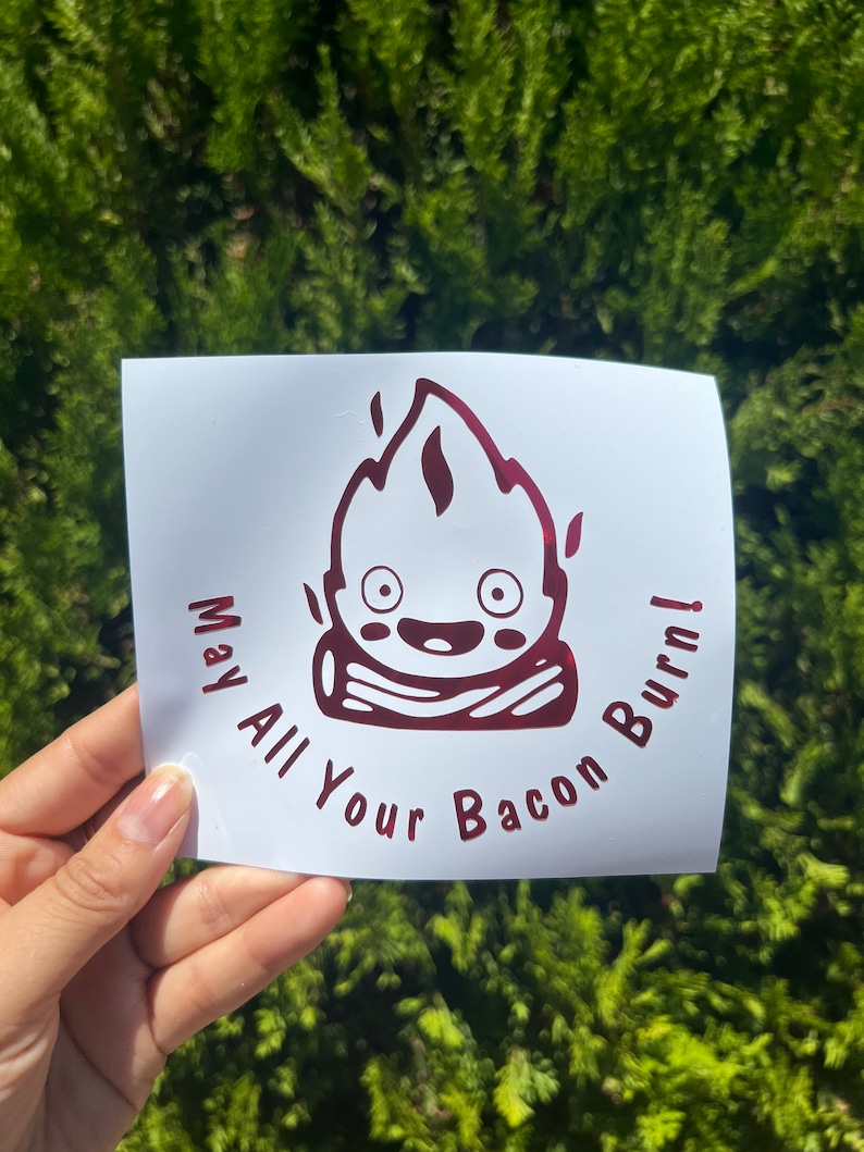 Car Decal Anime Powered by Calcifer Decal Anime Decal Car - Etsy