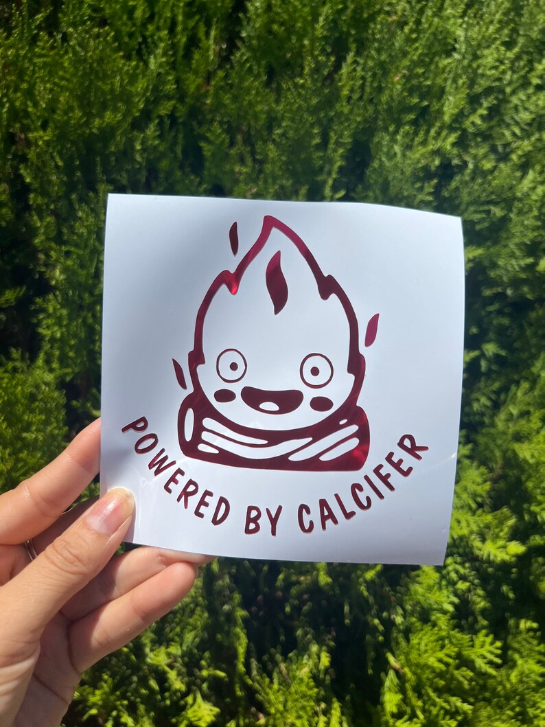 Car Decal Anime Powered by Calcifer Decal Anime Decal Car - Etsy