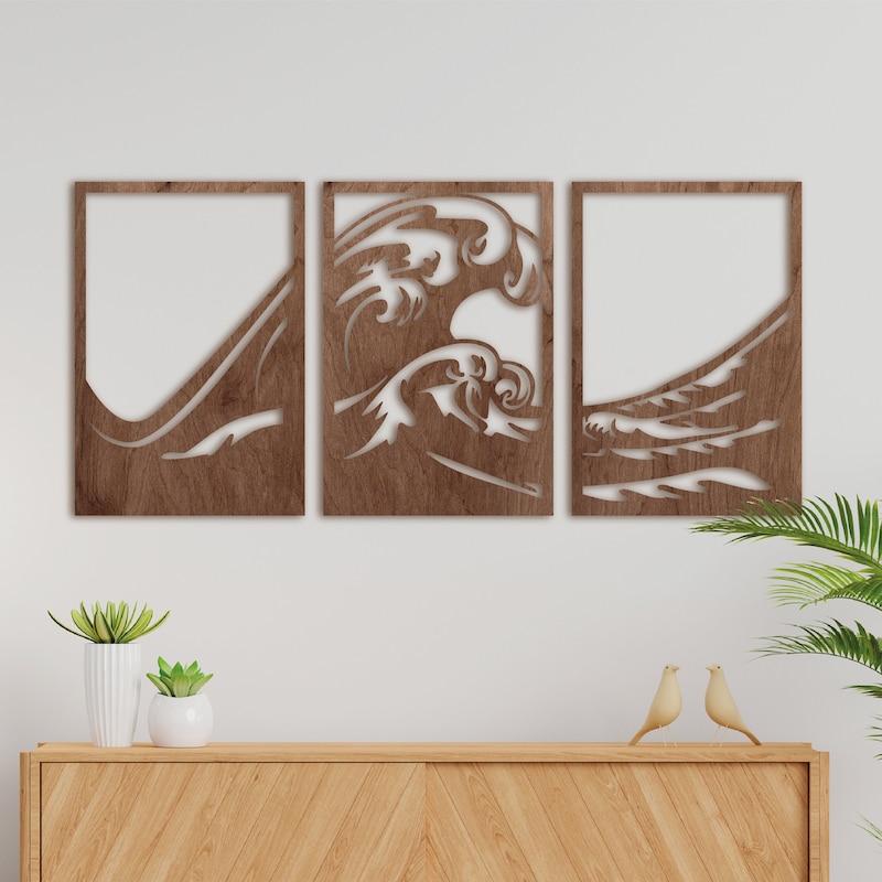 Wave Cutout - Etsy