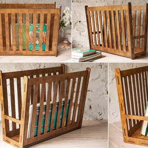 Desktop Bookshelf Custom Book Box Storage Personalized Free Standing ...