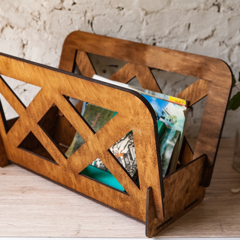 Magazine Rack Table - Etsy