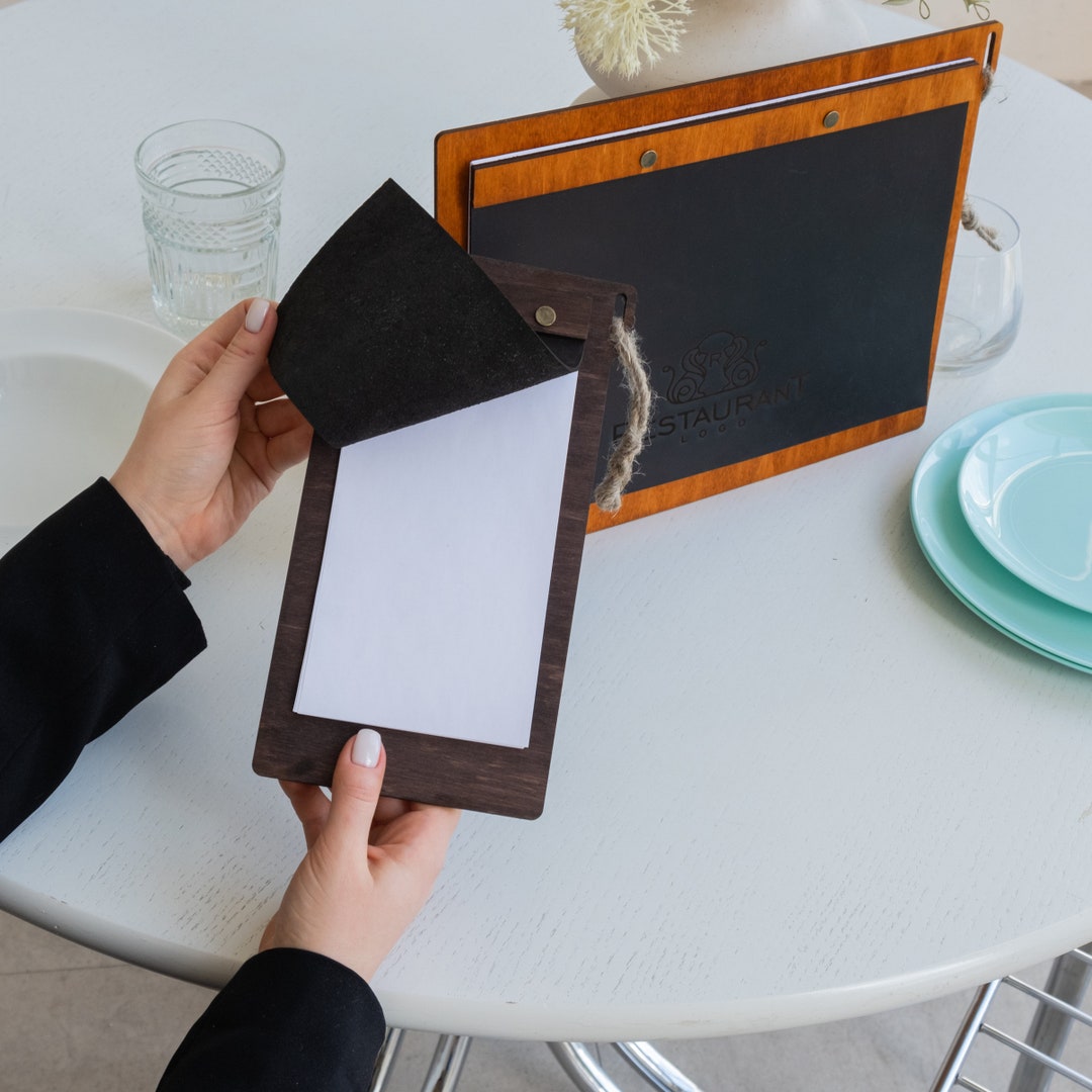 Bar Menu Holder Restaurant Menu Restaurant Menu Cover - Etsy