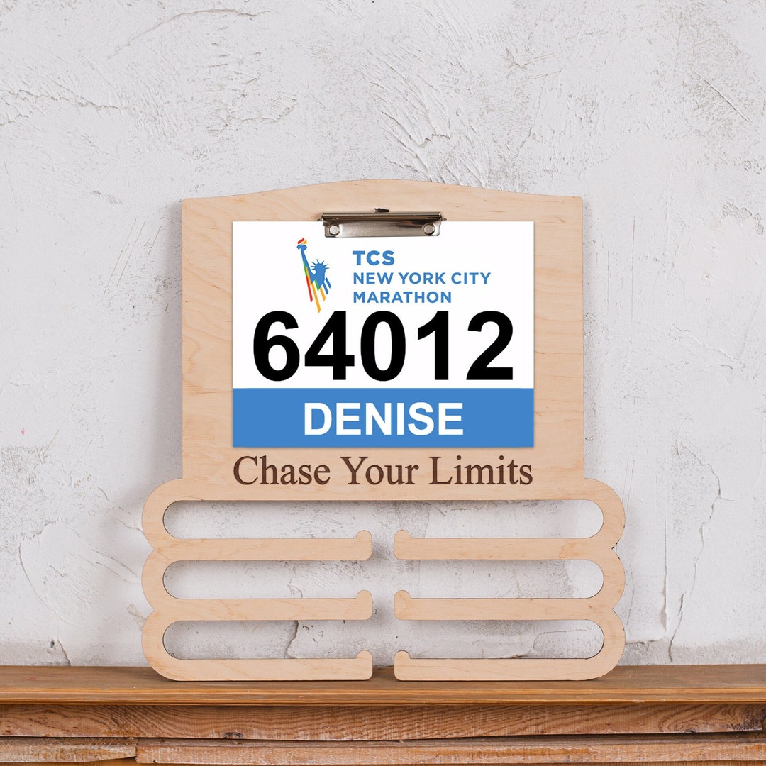 Running Medal and Bib Holder, Marathon Medal and Bib Display, Runner ...