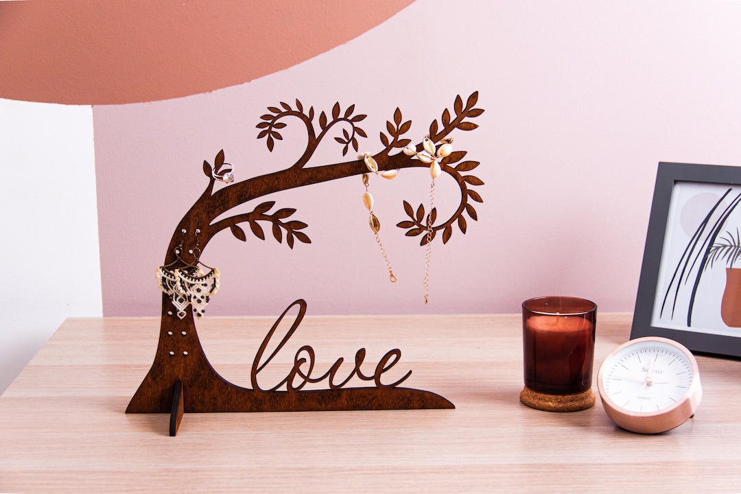 Wooden Jewelry Tree, Necklace Holder Tree, Jewelry Holder Tree ...