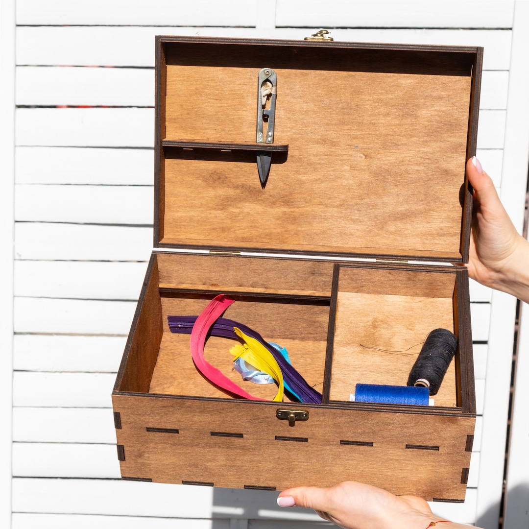 Custom Sewing Box, Sewing Storage Box, Embroidery Box Set, Sewing Box ...