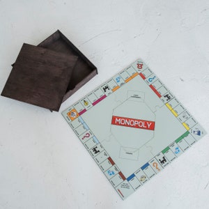 Custom Monopoly Board, Personalized Monopoly Board, Monopoly Board Box ...