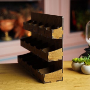 Tea Bag Organizer, Wood Tea Bag Holder, Tea Organizer Vertical, Tea ...