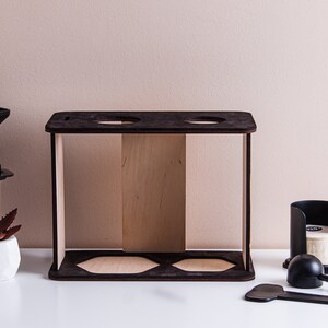 Aeropress Stand, Coffee Station Organizer, Aeropress Wood Station ...