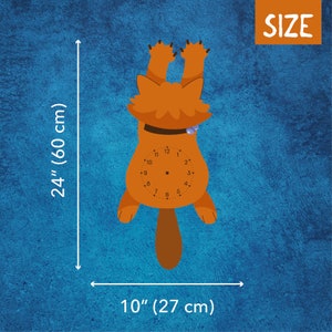 Cat Pendulum Clock, Red Cat Wall Clock, Pendulum Wall Clock, Nursery ...