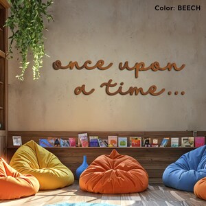 Once Upon a Time Wall Art Nursery, Nursery Rustic Wall Decor, Once Upon ...