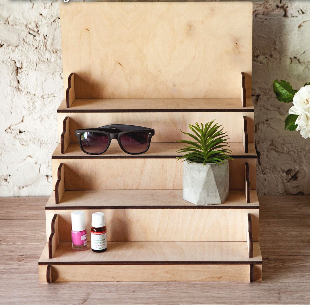 Wood Display Rack, Custom Display Stand, Tiered Display Stand, Table ...