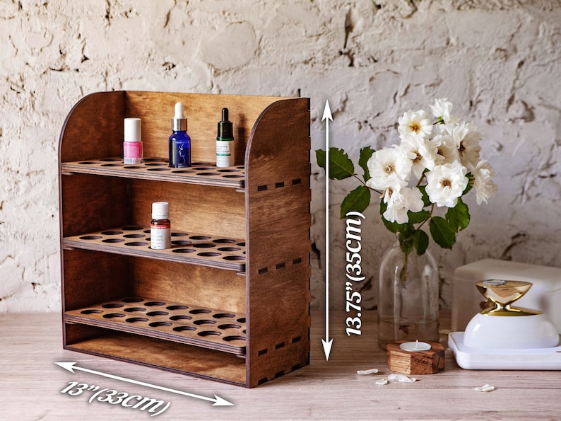 Oil Tiered Racks,essential Oil Display,tiered Oil Organizer,wood Oil ...
