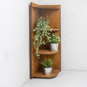 Rustic Corner Shelf, Corner Bookshelf Plans, Minimalist Bookshelf ...
